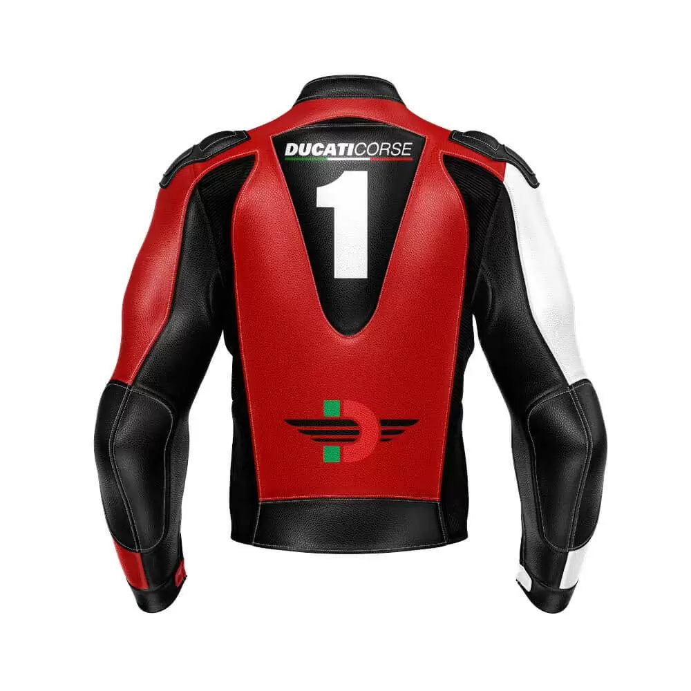 Ducati Corse Motorcycle Leather racing Jacket | SPEEDYSTAR – speedystar